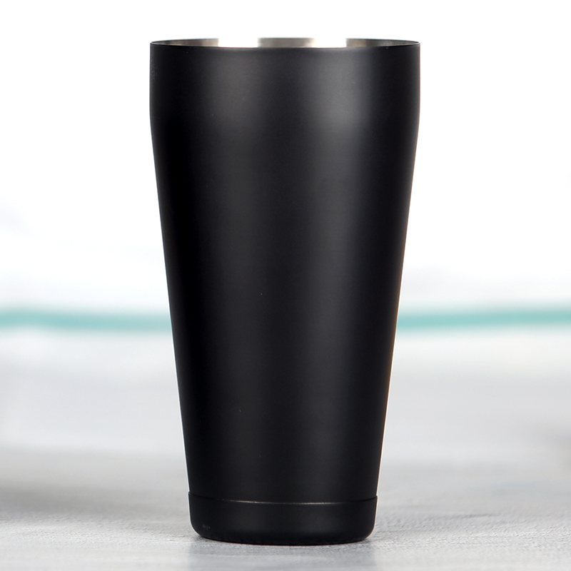 500/800ml Matt Black Weighted Boston Shaker