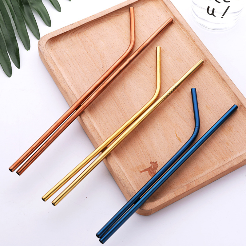 Φ8*215mm Food Grade Stainless Steel Straw Curved Straw,Stainless Steel ...