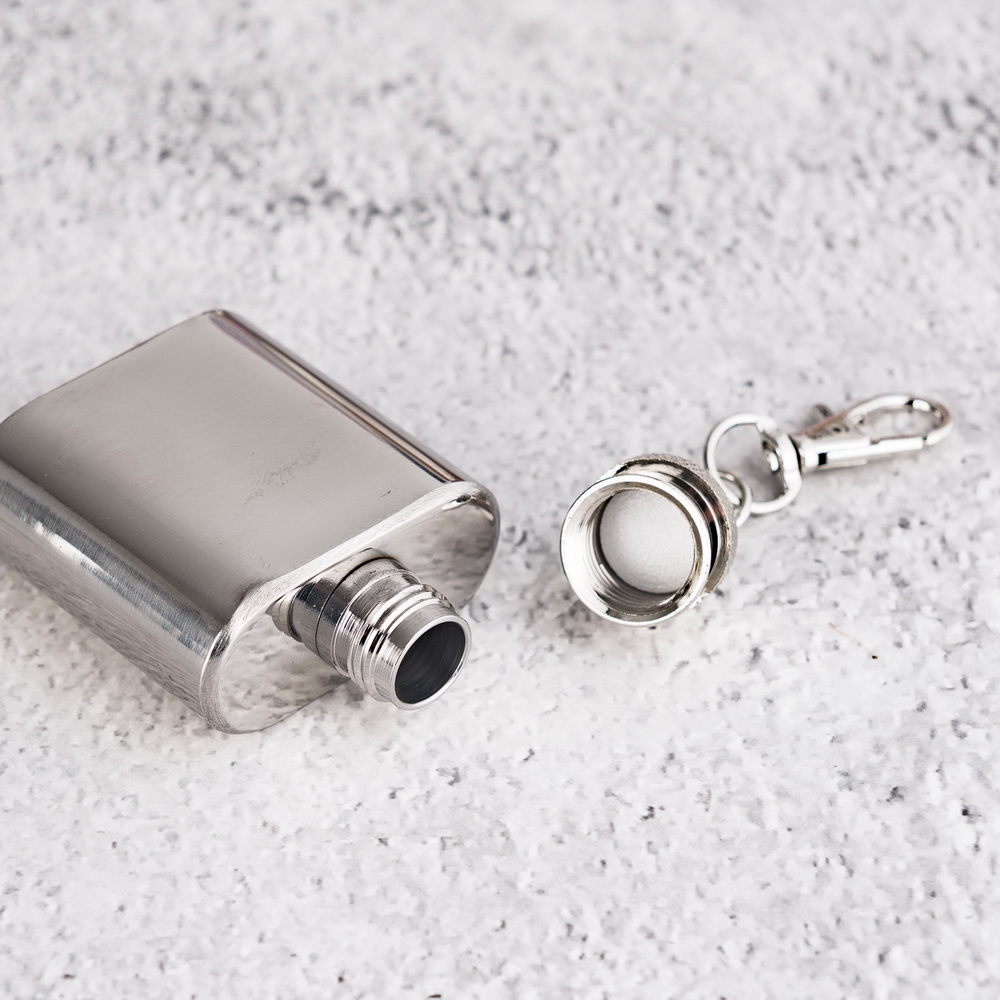 1oz Stainless Steel Mini Hip Flask
