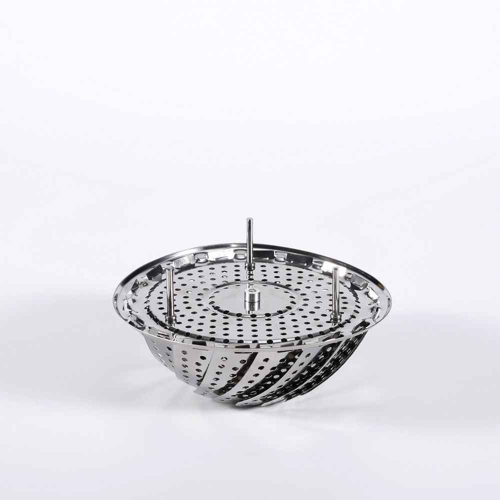 Stainless Steel Steamer Foldable Steamer Adjustable Folding Steamer
